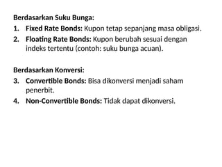 obilgasi manajemen keuangan fitur dan jenis obligasi | PPT