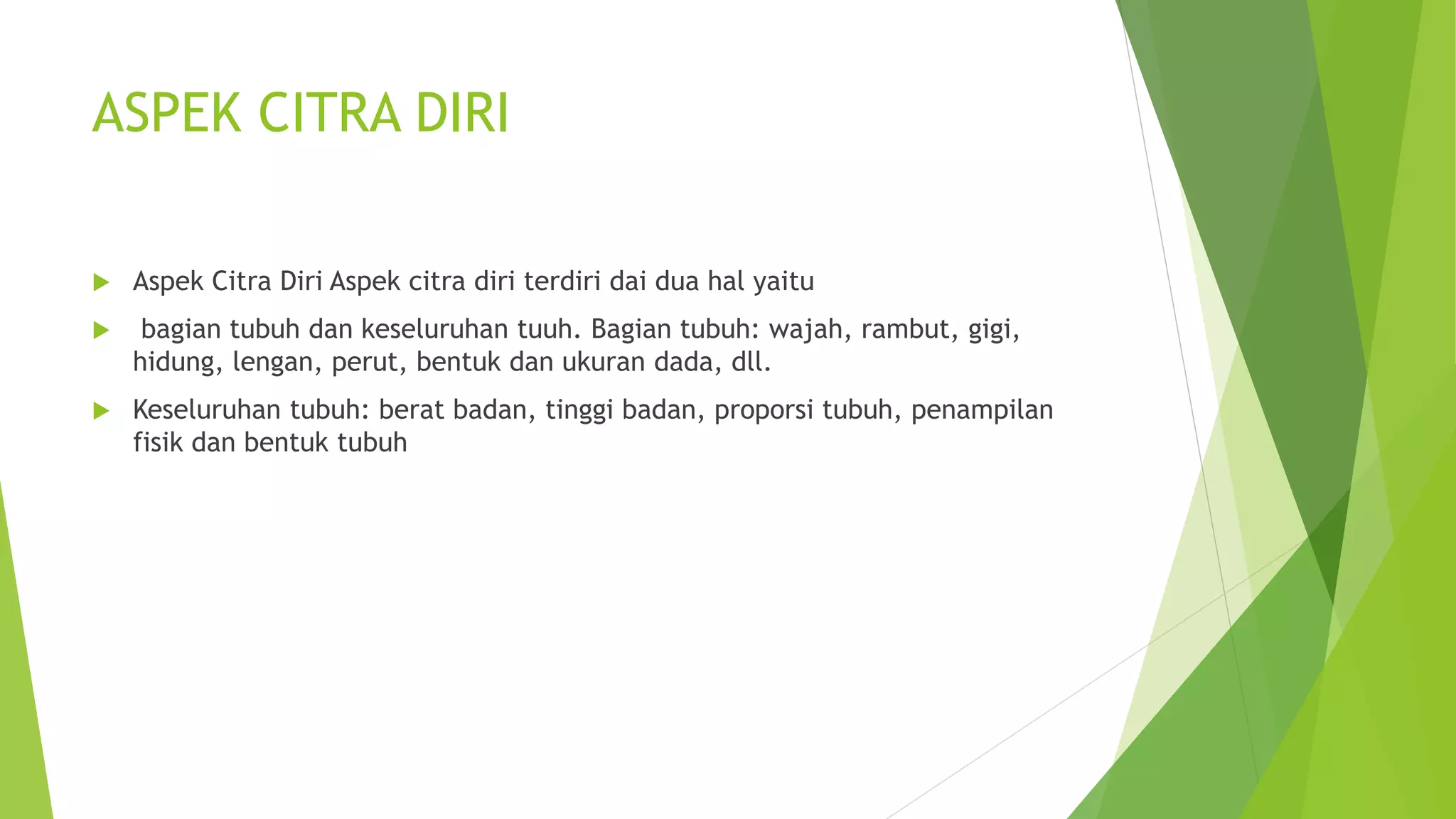 CITRA DIRI REMAJA | PPTX