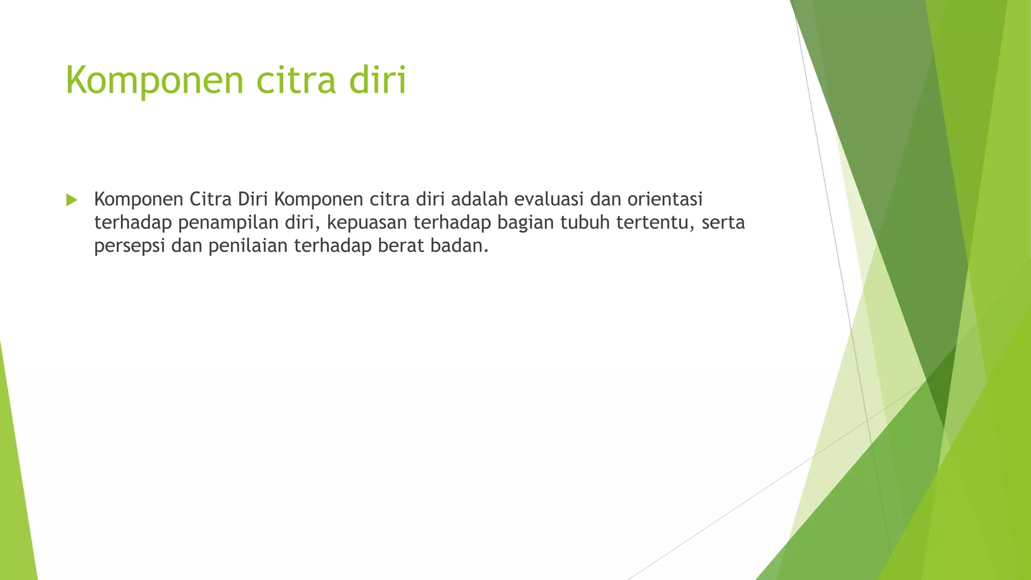 CITRA DIRI REMAJA | PPTX