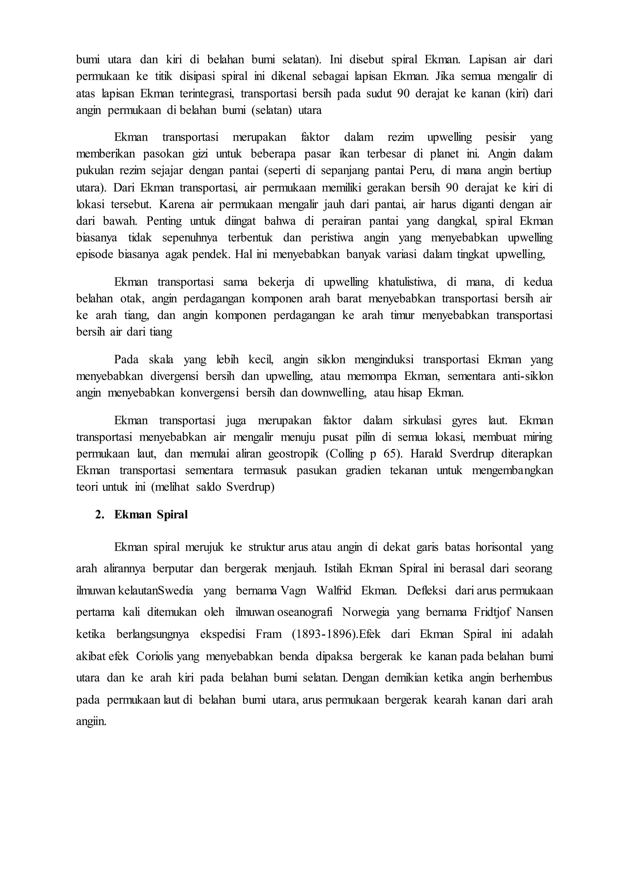 Mklh arus ekman | DOCX