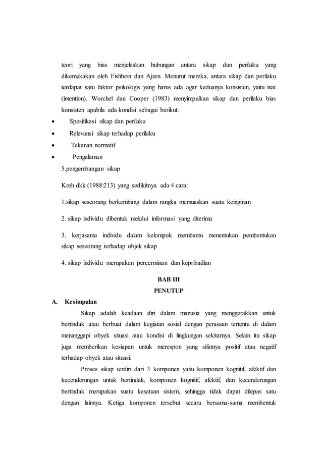 Tentang Sikap | PDF