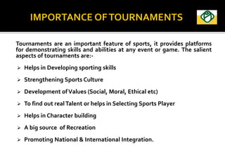 Management of sporting events - physical education | PDF