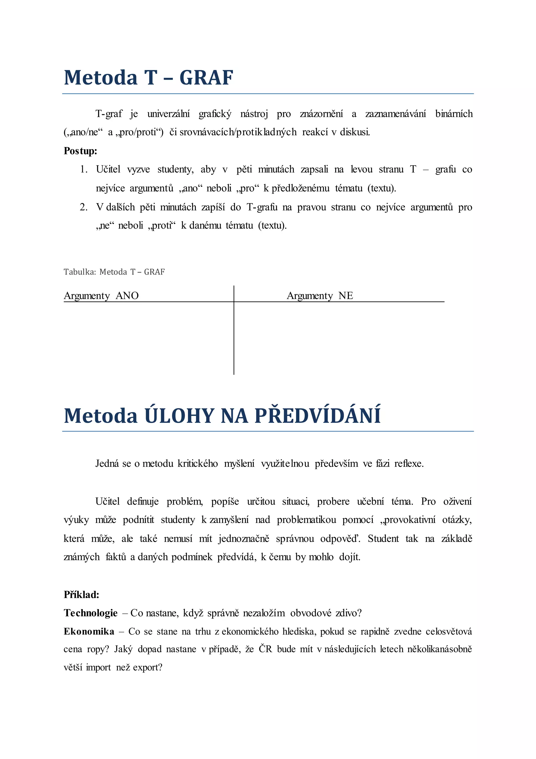 Diskuzní metody | PDF