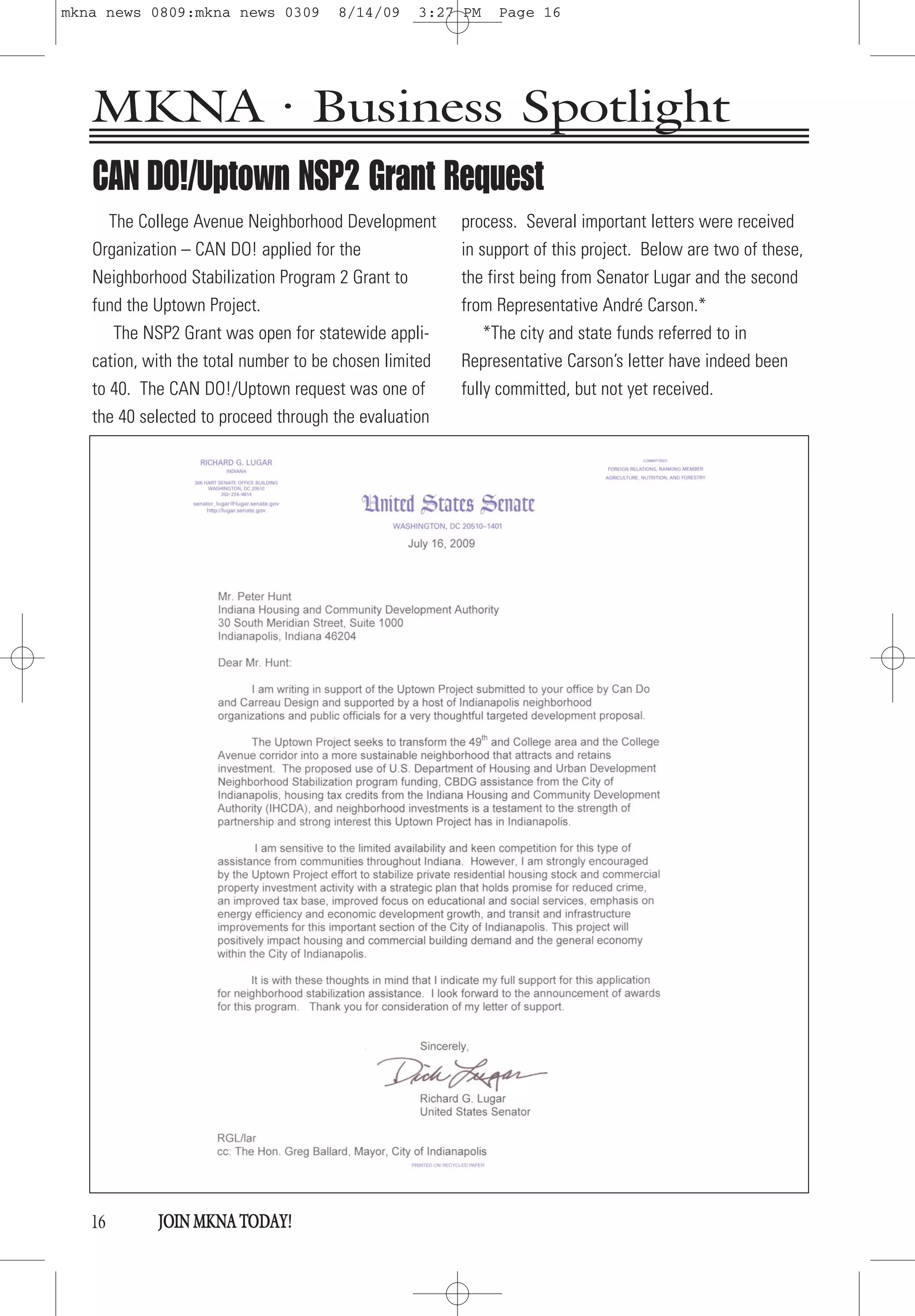 Mkna news-letter-final-proof-9-09 | PDF