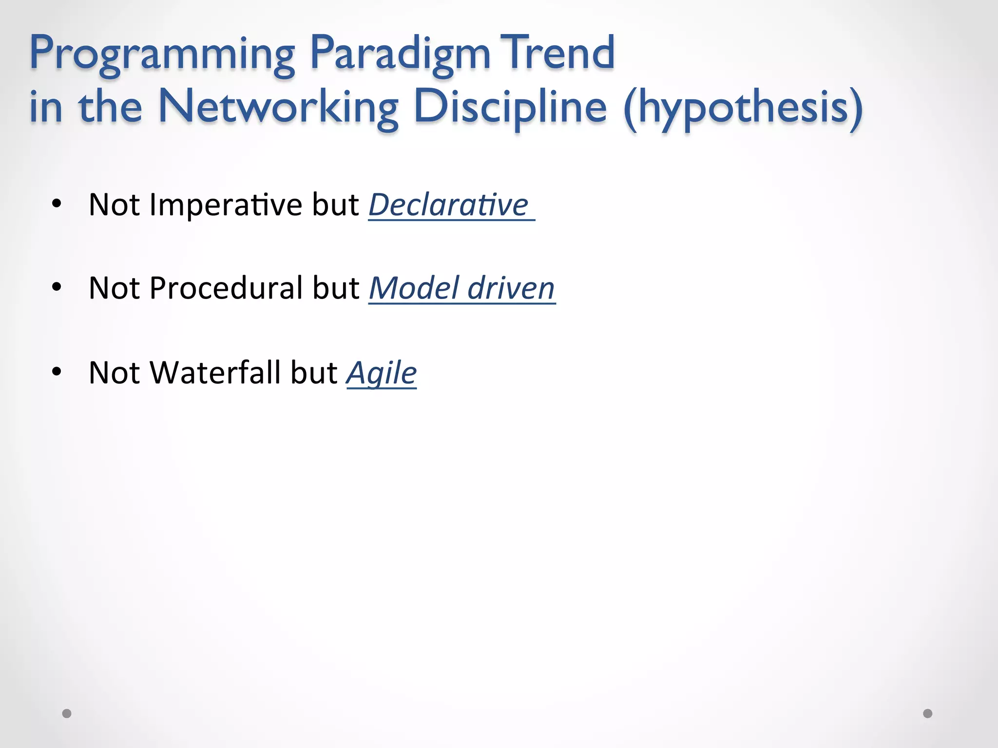 Declarative Programming and a form of SDN | PDF | Computer Networking | Computing