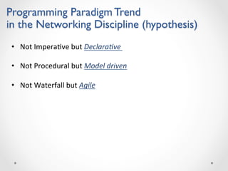 Declarative Programming and a form of SDN | PDF | Computer Networking ...