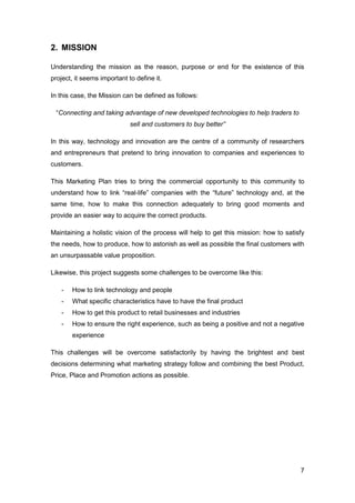 Marketing plan brief, mission and vision. | PDF