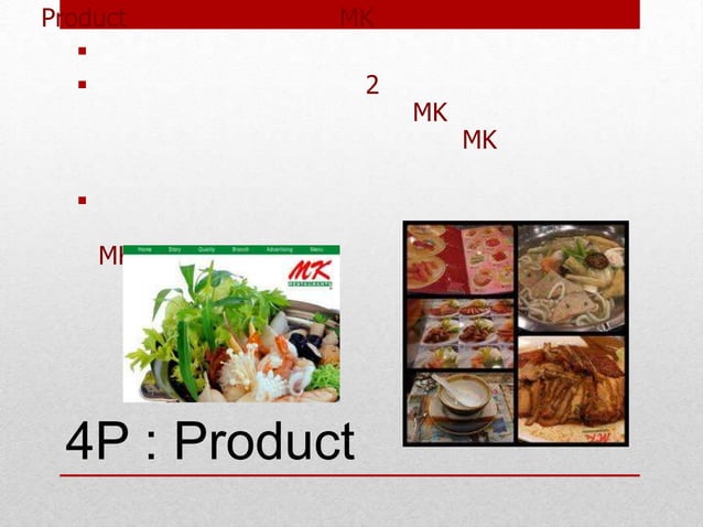 Strategic Marketing Management : MK Restaurant | PPTX