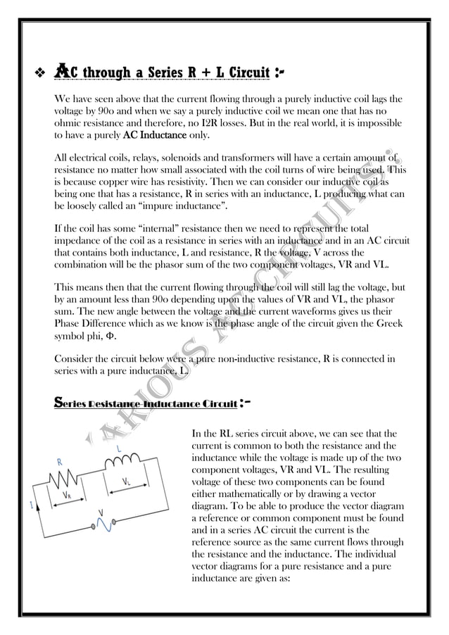 Alternating Current -12 isc 2017 ( investigatory Project) | PDF ...