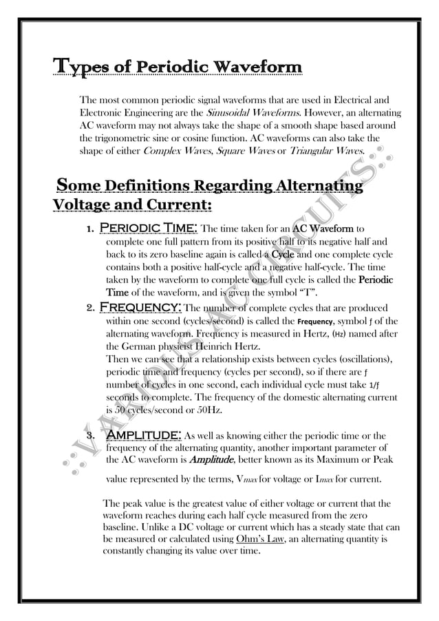 Alternating Current -12 isc 2017 ( investigatory Project) | PDF ...