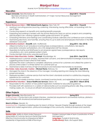 MK Resume | PDF
