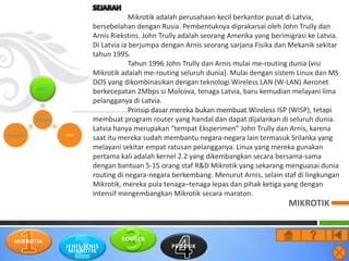 Router [Mikrotik] | PPT