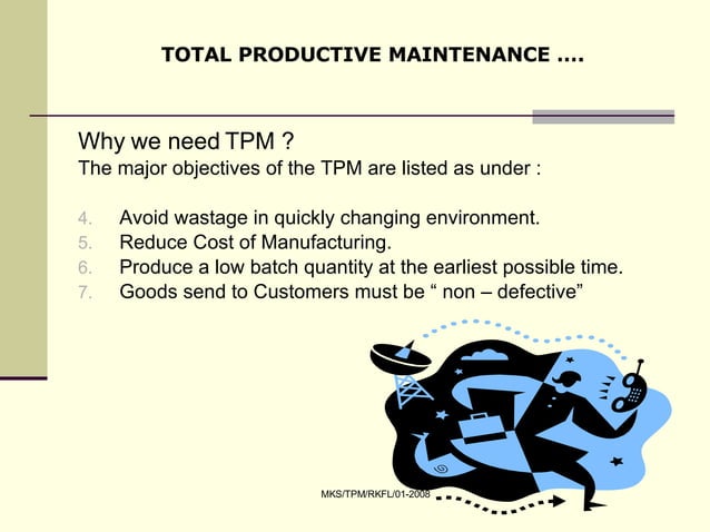Presentation on Total Productive Maintenance | PPT