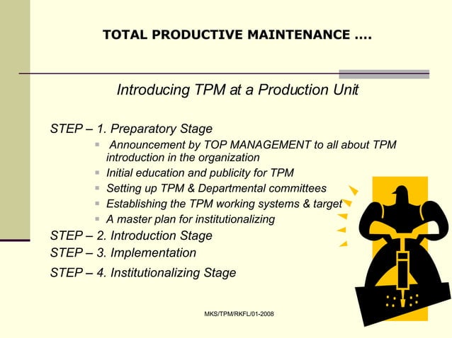 Presentation on Total Productive Maintenance | PPT