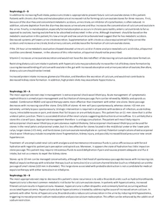 Mksap review 2 26-19 kidney stones | PDF