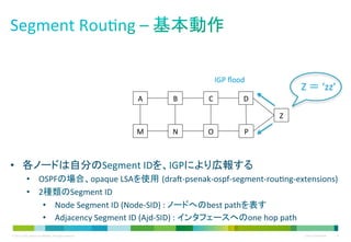 Segment Routing @ SDN Japan 2013 | PDF | Computer Networking | Computing