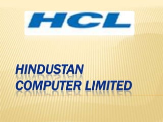 Presentation on HCL..... | PPTX | Laptops | Computing