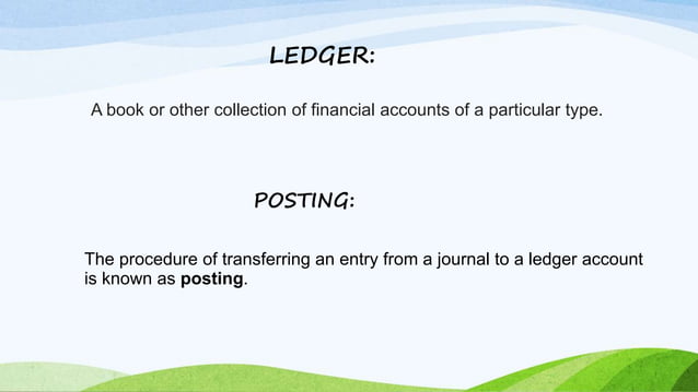 General Journal, General ledger, General Entry, Double Entry Rule ...