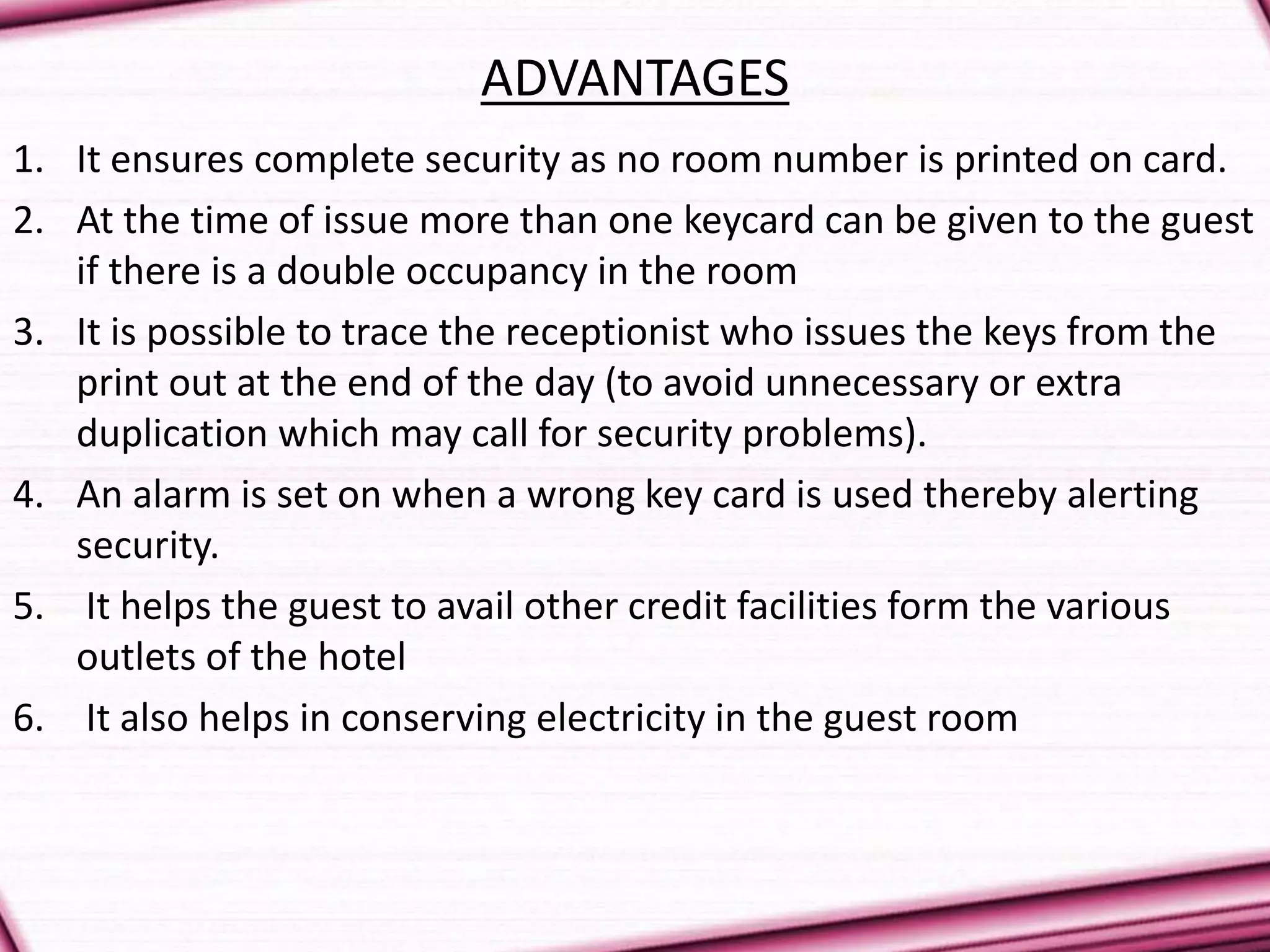 Electronic key-card & ELC;elc | PPTX