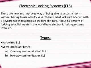 Electronic key-card & ELC;elc | PPTX