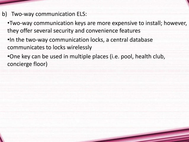 Electronic key-card & ELC;elc | PPTX