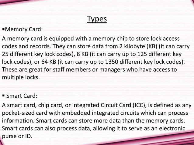 Electronic key-card & ELC;elc | PPTX