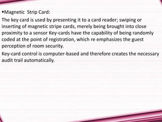 Electronic key-card & ELC;elc | PPTX