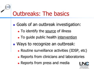 Outbreak investigation | PPTX | Infectious Diseases | Diseases and ...