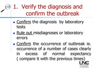 Outbreak investigation | PPTX