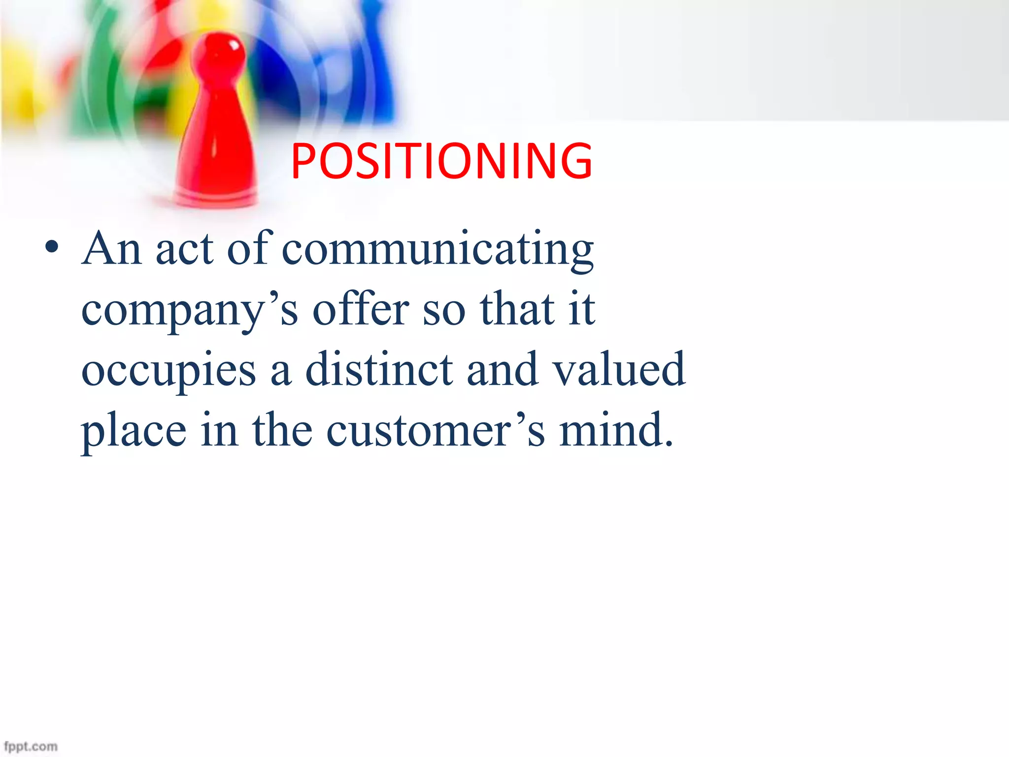 Targeting and positioning | PPT