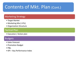 Mkt. plan presentation | PPTX | Business Administration | Business