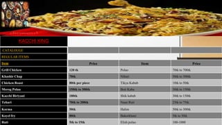 Mkt com-kacchi-king, business paln , food business in dhaka | PPTX ...