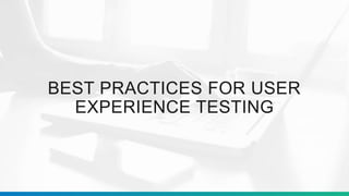 Boost Your Intelligent Assistants with UX Testing | PPTX | Computer ...