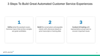 Boost Your Intelligent Assistants with UX Testing | PPTX | Computer ...