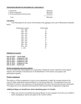 Mkt 124 dl summer ii 2014 final( | PDF