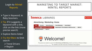 Marketing Research Library Tutorial | PPTX