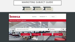 Marketing Research Library Tutorial | PPTX