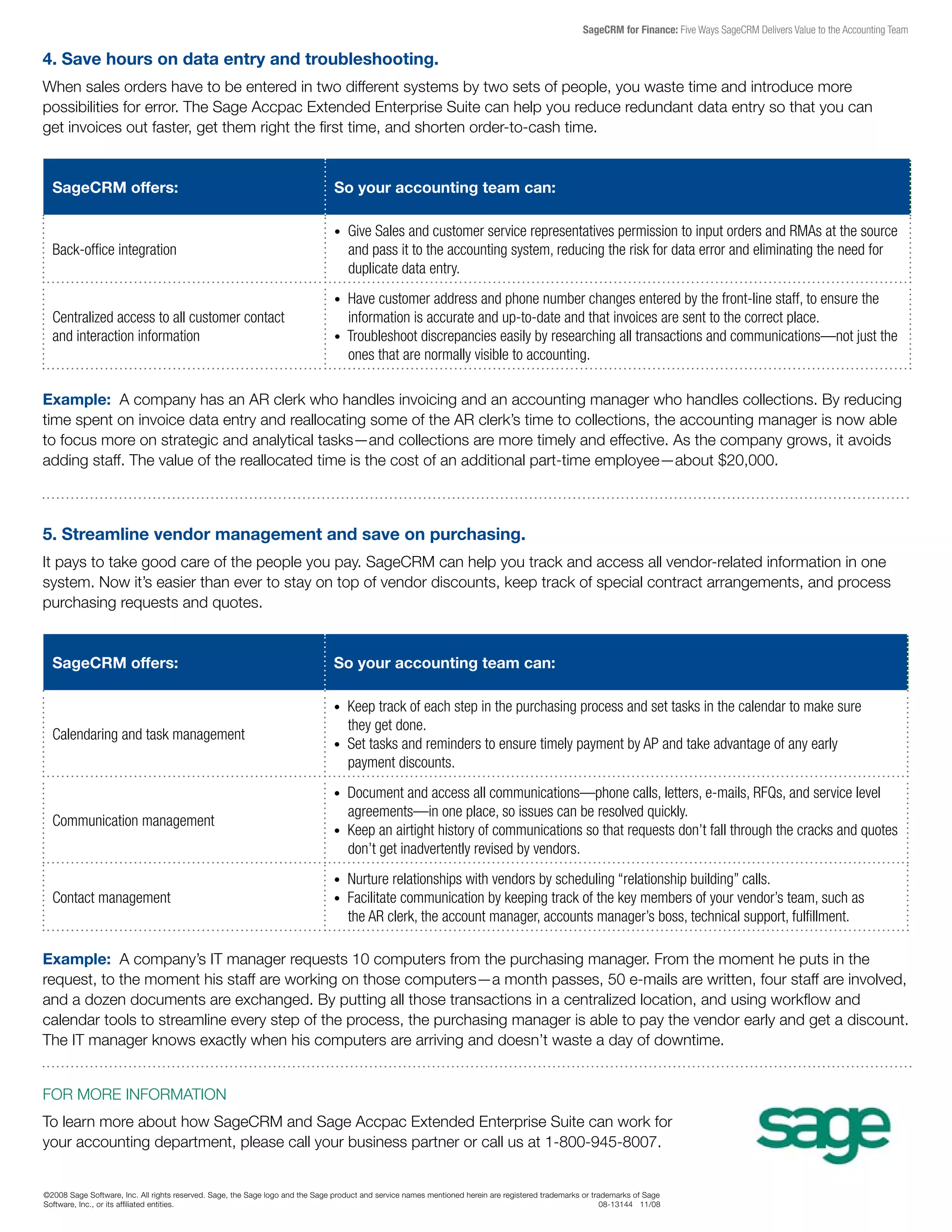 Sage Accpac Extended Enterprise Suite | PDF