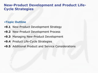 Ch 9 principles of marketing: new product development | PDF