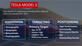 Tesla Model S- Marketing Strategy( MKT202) | PPTX