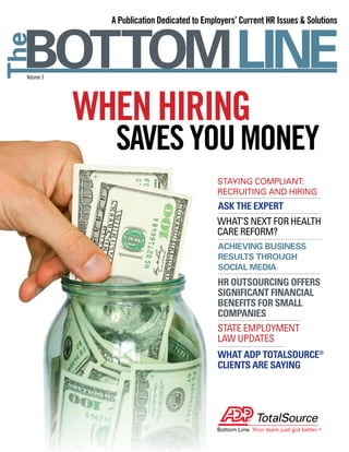 Vol 3 The Bottom Line Magazine Total Source | PDF