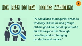 Marketing Plan of Pran ICE TEA | PPT