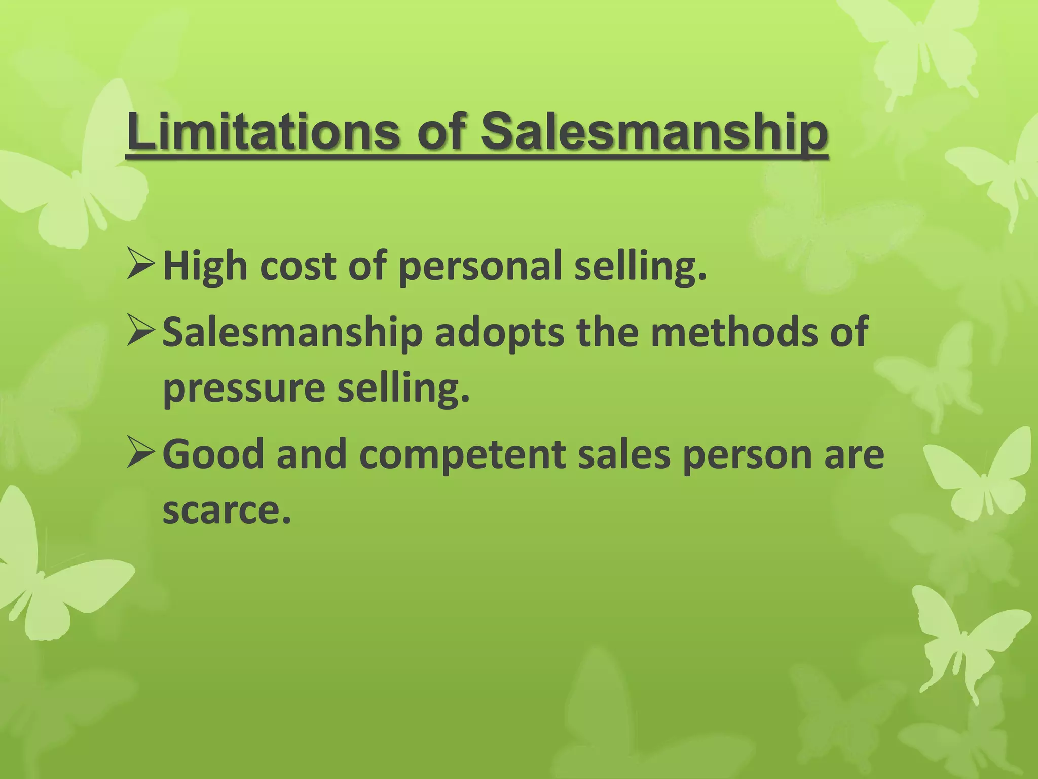 Salesmanship | PPTX