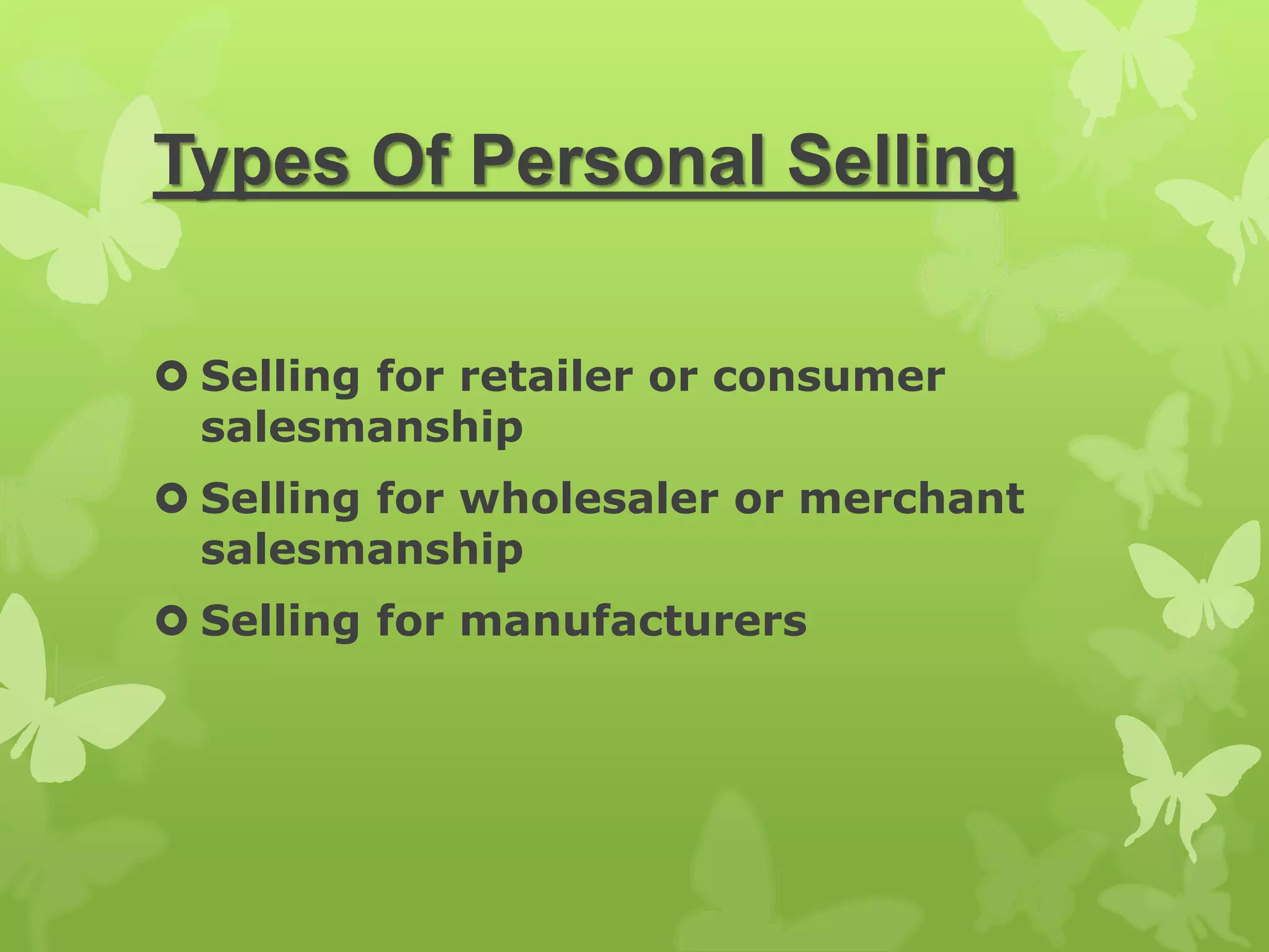Salesmanship | PPTX