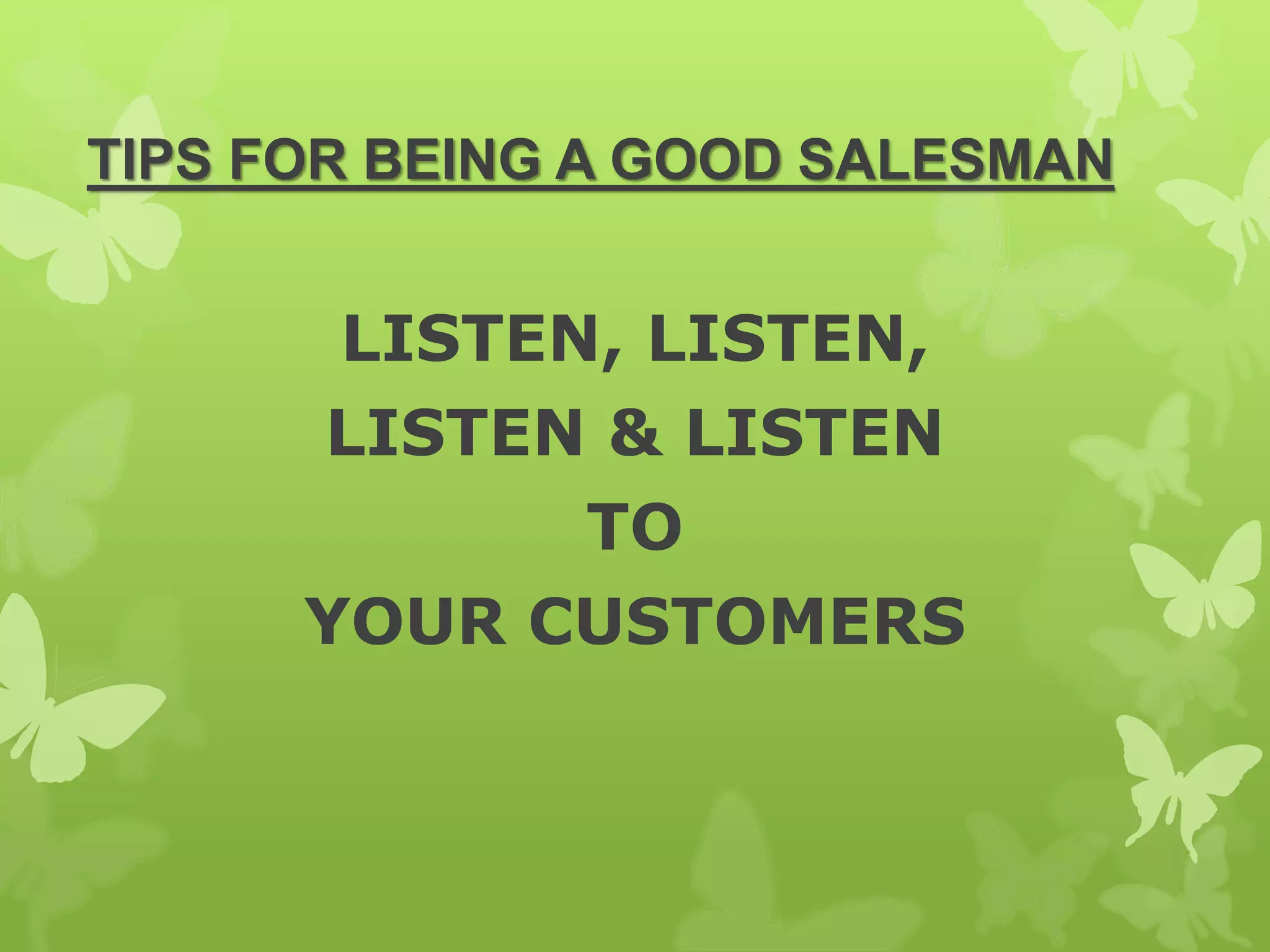 Salesmanship | PPTX