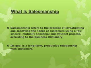 Salesmanship | PPTX