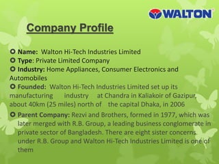 Walton Bangladesh, Advertising Process | PPTX