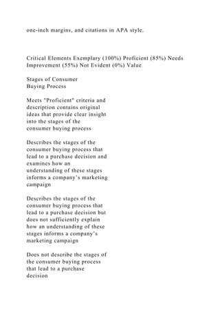 MKT 345 Module Four Short Paper Guidelines and Rubric O.docx