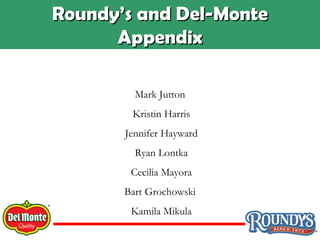 DelMonte Category Appendix | PPT