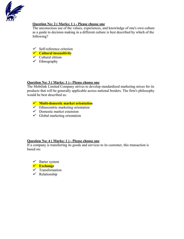 mkt 421 final exam | DOC